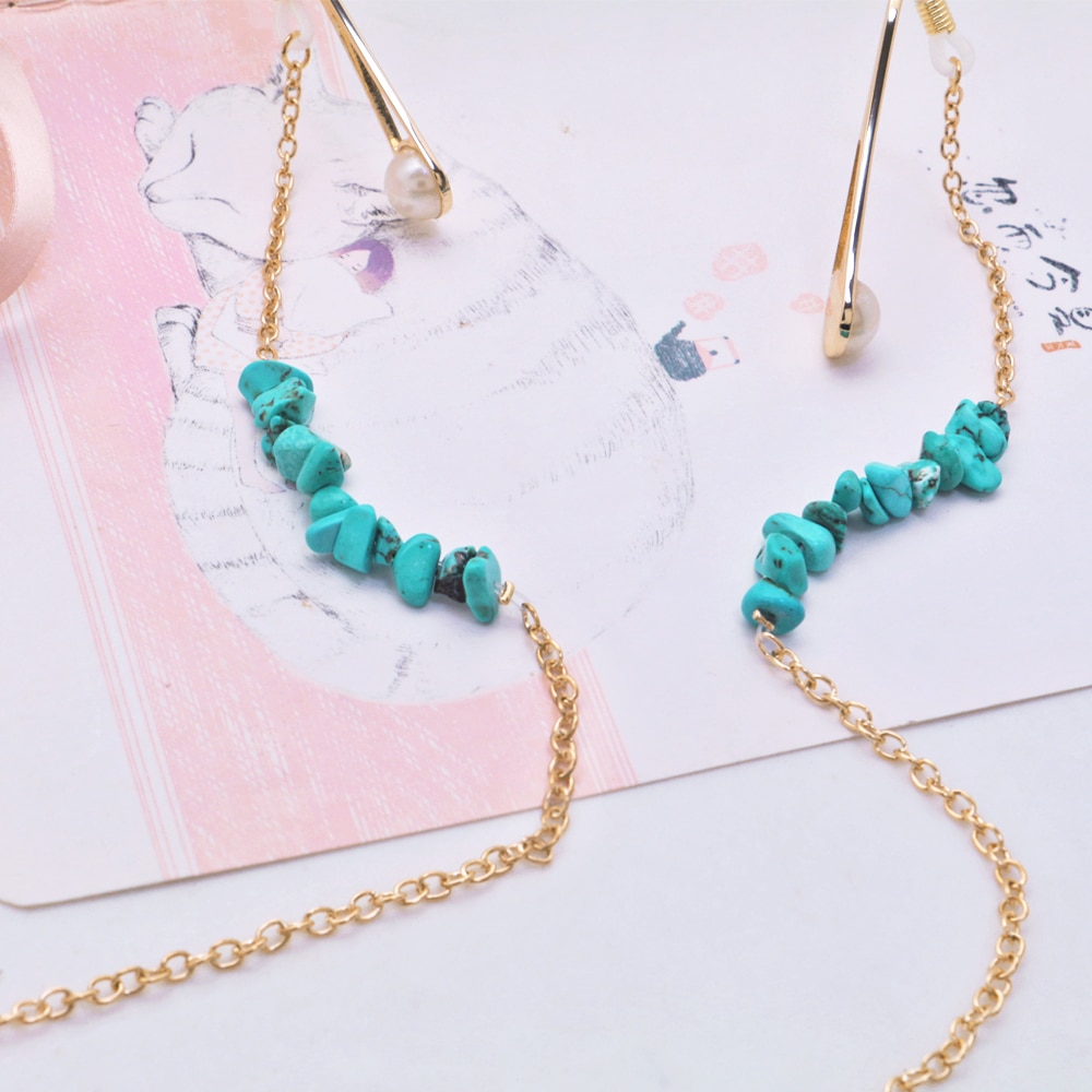 LuReen Eyeglass Chains for Women Turquoise Beaded ... – Grandado