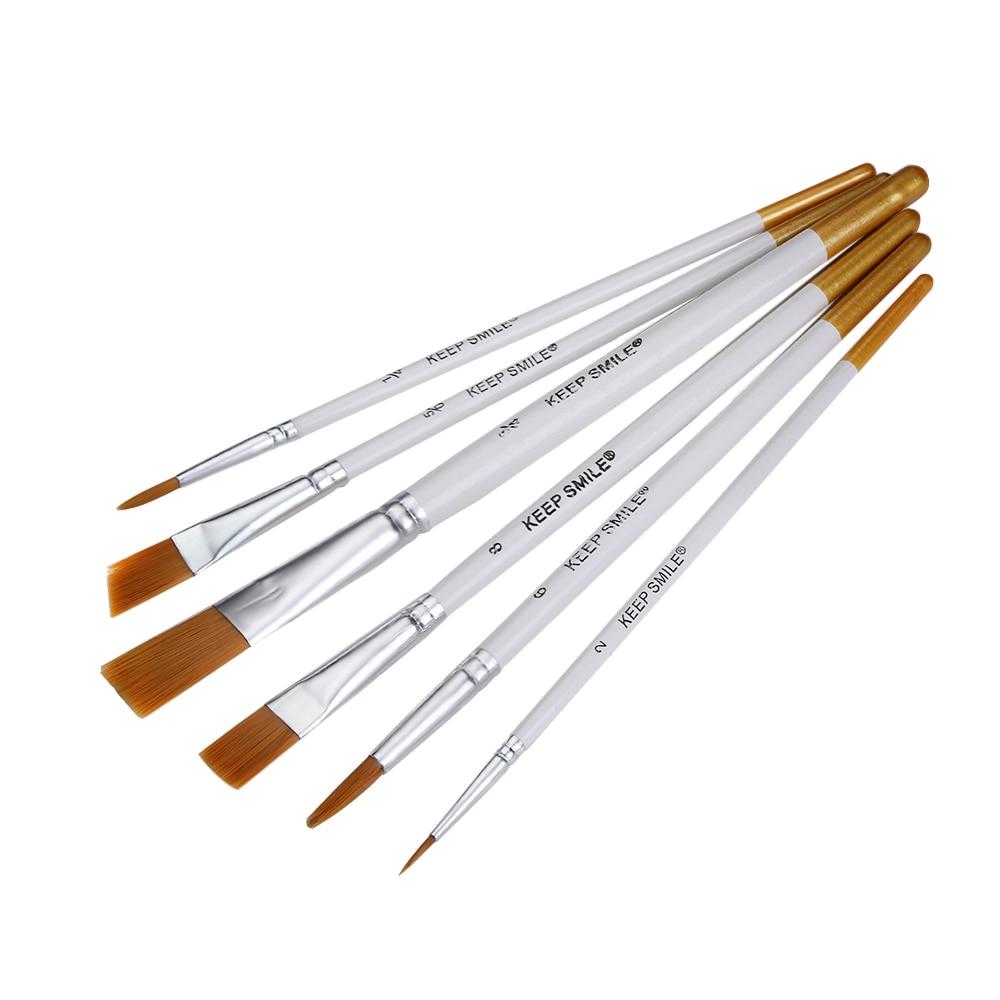 6pcs/set Painting Brushes Painting Set Acrylic Oil... – Grandado