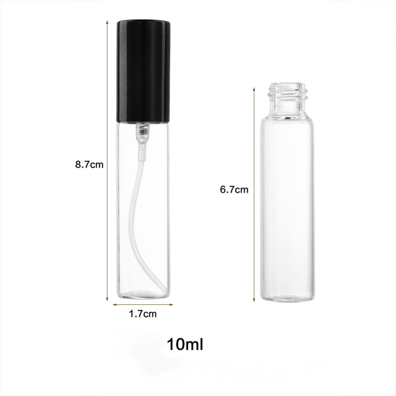 5Ml/10Ml Mini Parfum Spuit Flacon Clear Dunne Glas... – Vicedeal