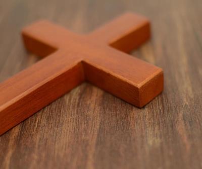 Oak small cross christianity wall hanging jesus st... – Grandado