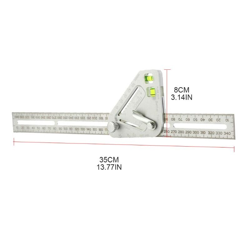 Multifunctional Triangle Angle Ruler Level Protrac... – Grandado