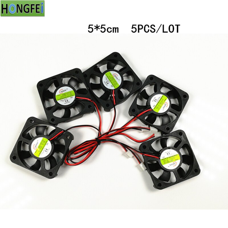 5psc 5X5 fan led par ligth use 5X5cm 12/24V Silent... – Grandado