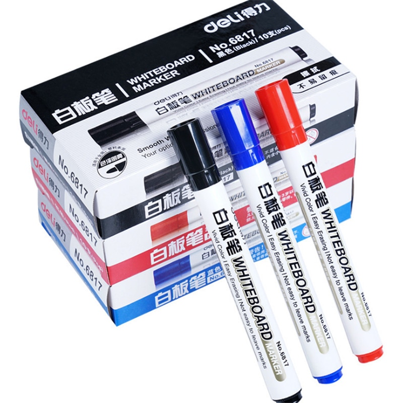 Deli whiteboard pen water-based erasable marker 2m... – Vicedeal