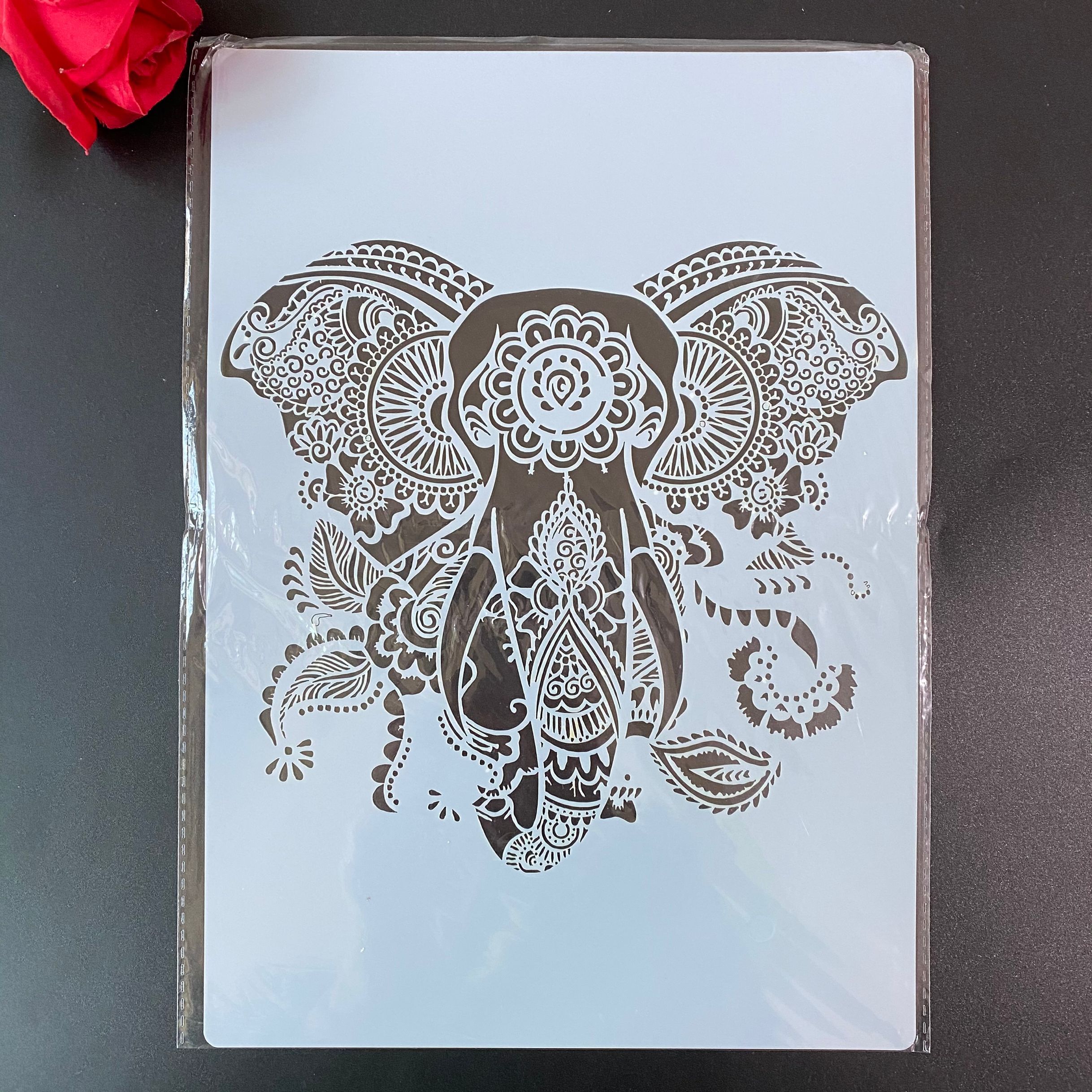 4pcs / set A4 Mandala elephant Stencils Painting C... – Vicedeal