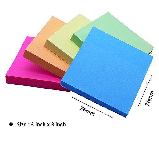 100 vellen 3*3 inch Memo Pad Sticky Notes Briefpap... – Vicedeal
