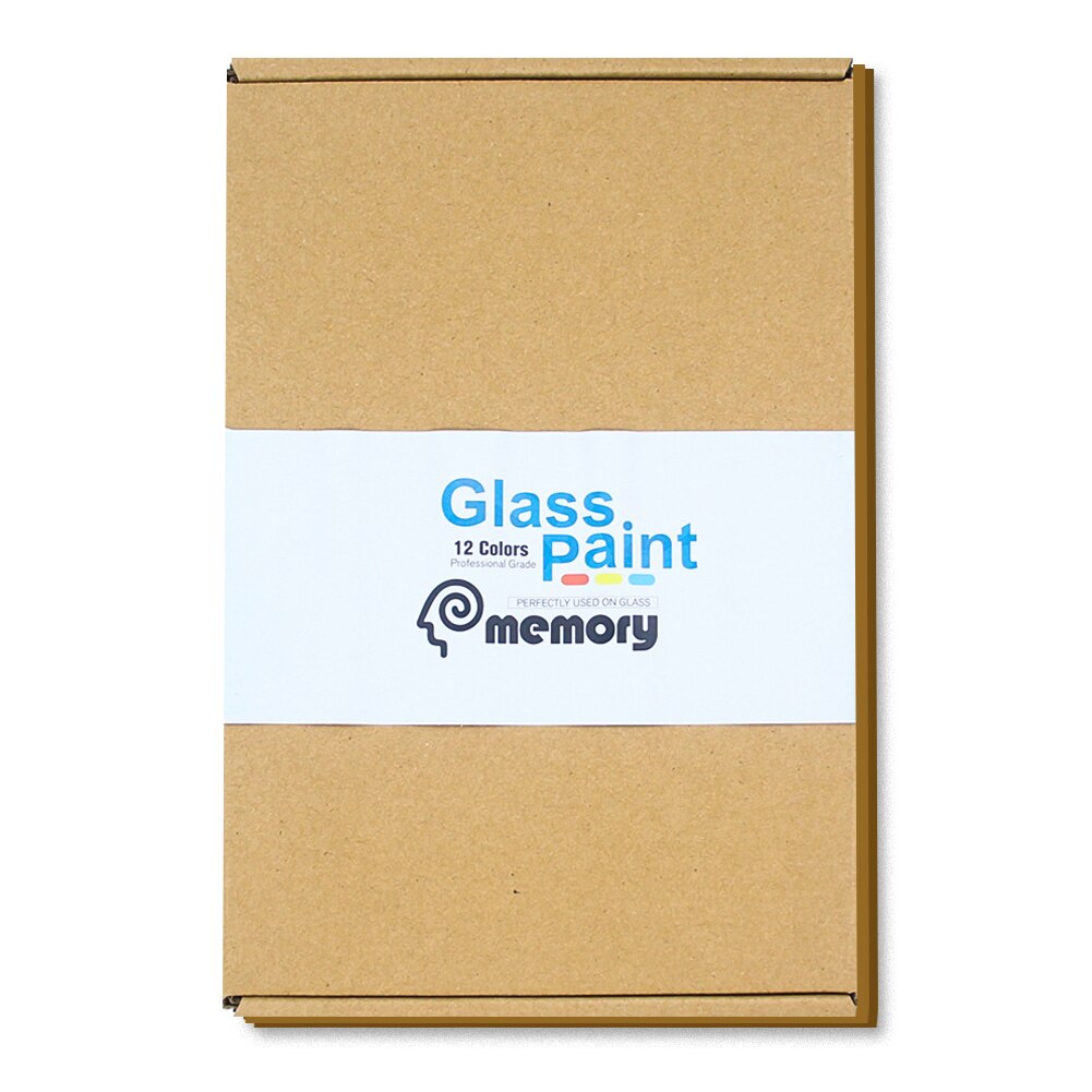 Memory 12 Colors Acrylic Glass Paints Set Art Pain... – Grandado