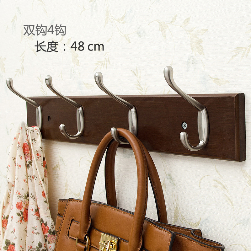 Coat Rack Bamboo Hallway Hat Hook Hanger Bedroom D... – Grandado