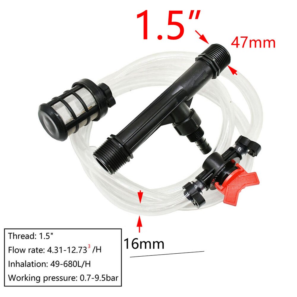 1 Inch 1.5 Inch Male Thread Venturi Fertilizer Inj... – Grandado