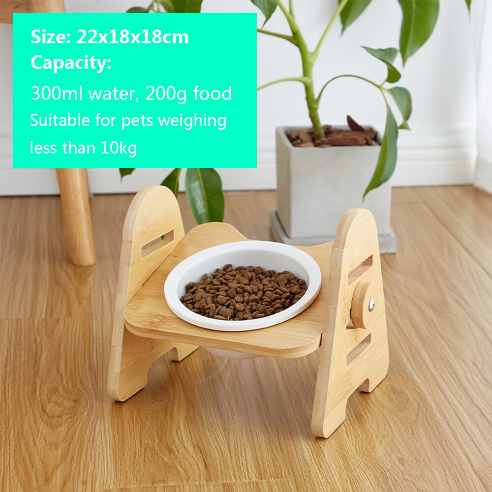 Raised Cat Bowl Automatic Feeder Stainless Steel C... – Grandado