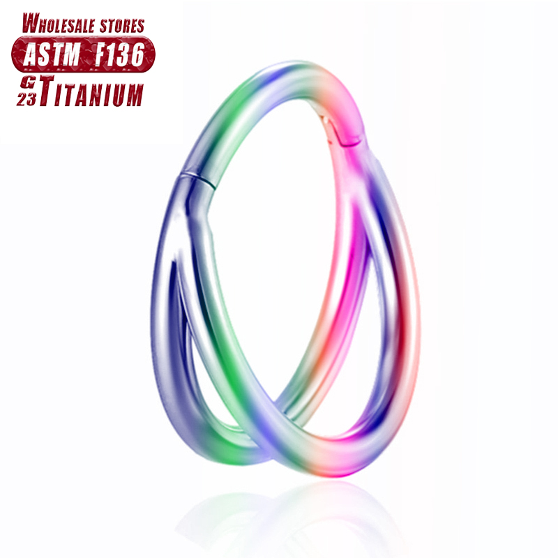 G23 Titanium Septum Piercings Rose Gold Color Nose... – Grandado