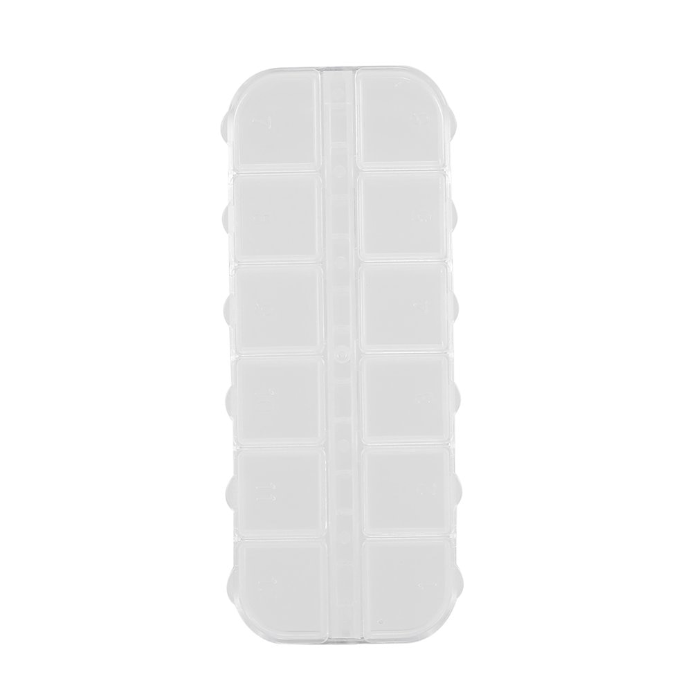 12/28 Grid Compartment Transparent Medicine Box Je... – Vicedeal