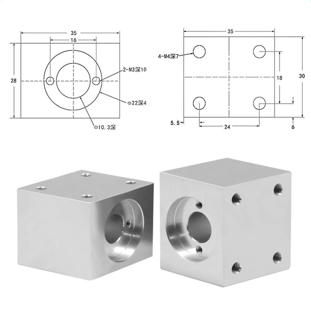 1pc Nut Housing Bracket For 8mm T8 Trapezoidal Lea... – Grandado