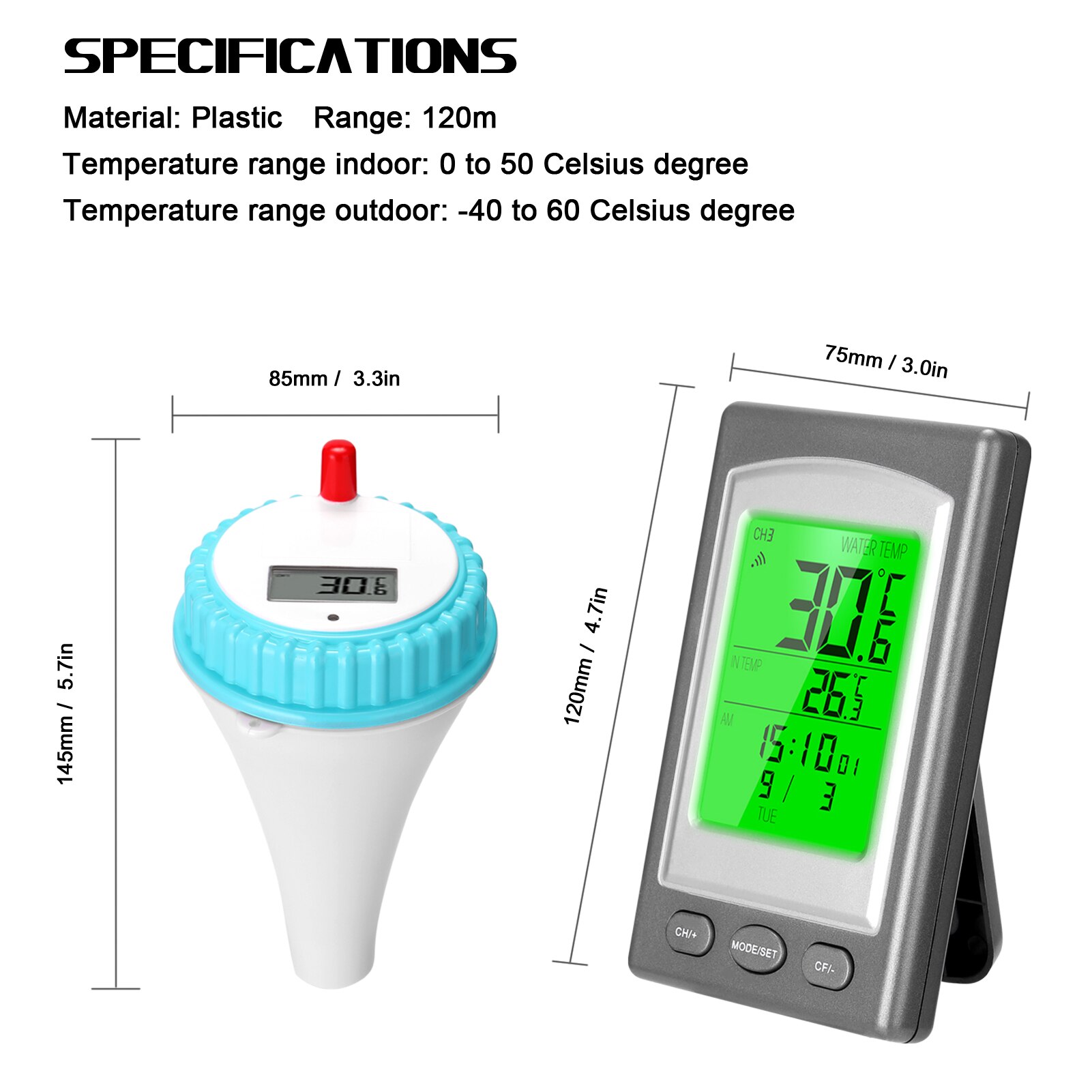 Digitale Floatings De-Rmometer Draadloze Professio... – Vicedeal