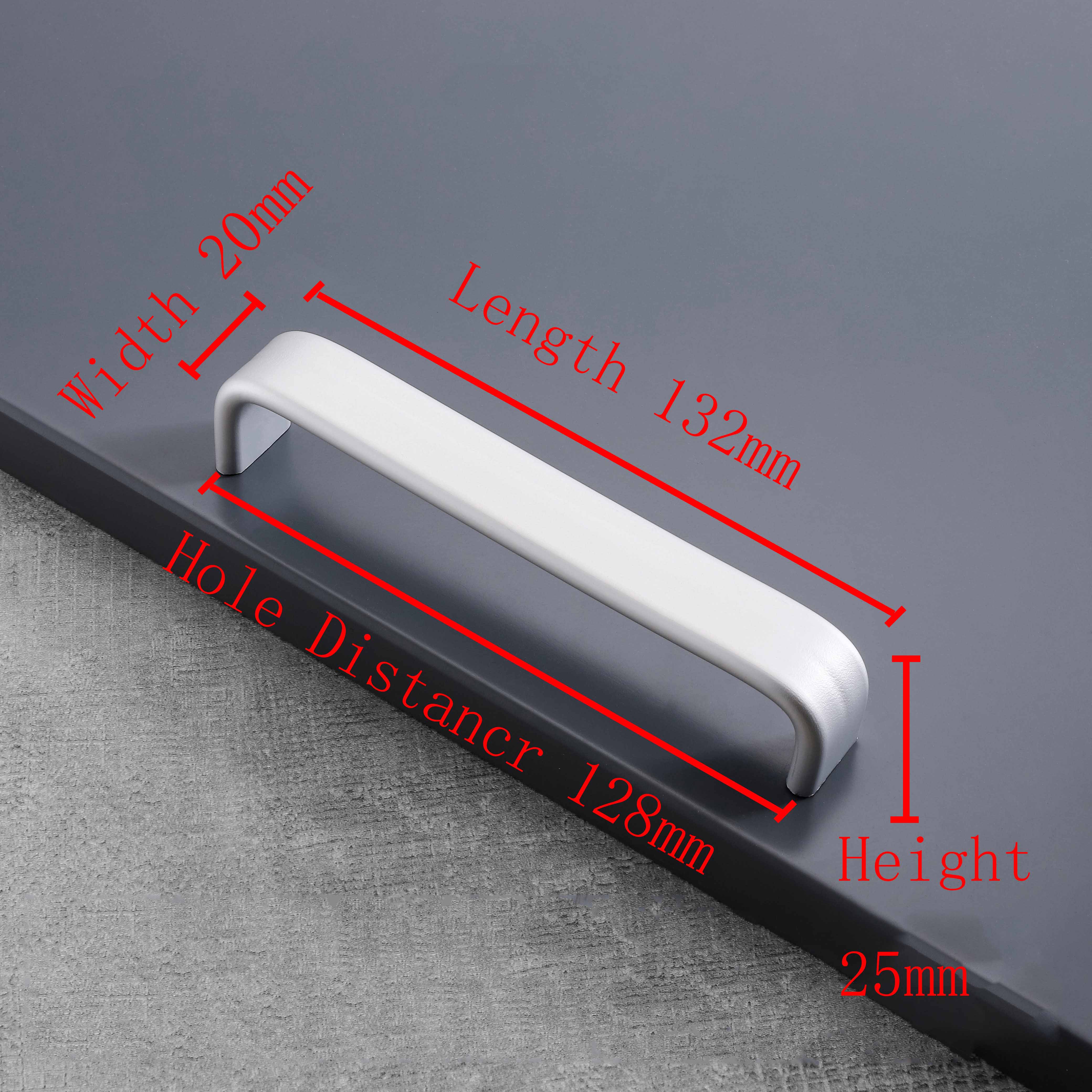 Aluminium Alloy U type Black Cabinet Knobs Kitchen... – Grandado