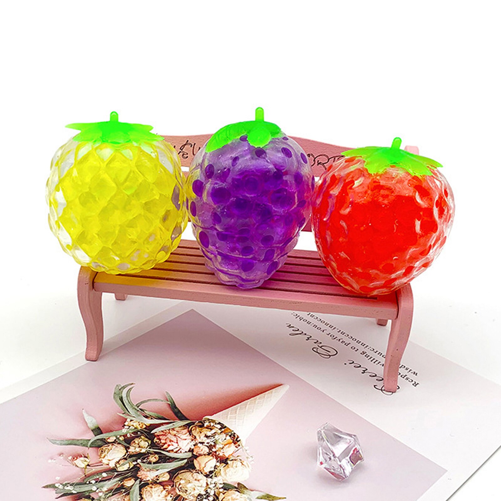 Colorful Soft Squeeze Fruits Ball Smashing Kneadin... – Grandado