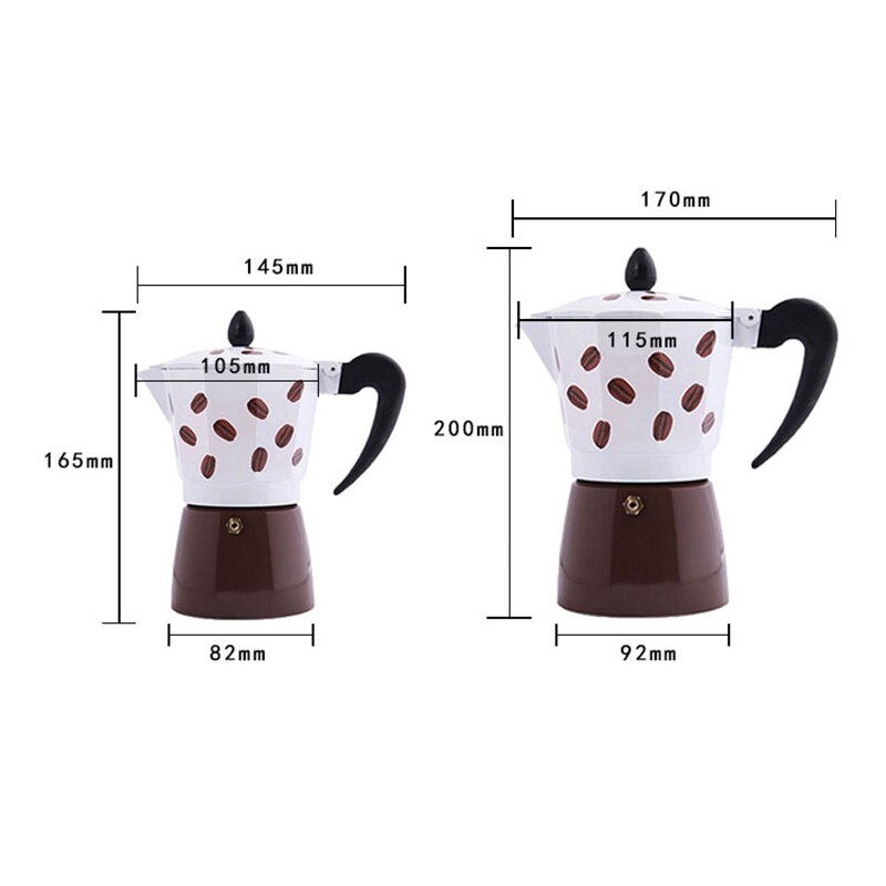 MICCK Mocha Coffee Maker Aluminum Mocha Pot Espres... – Grandado