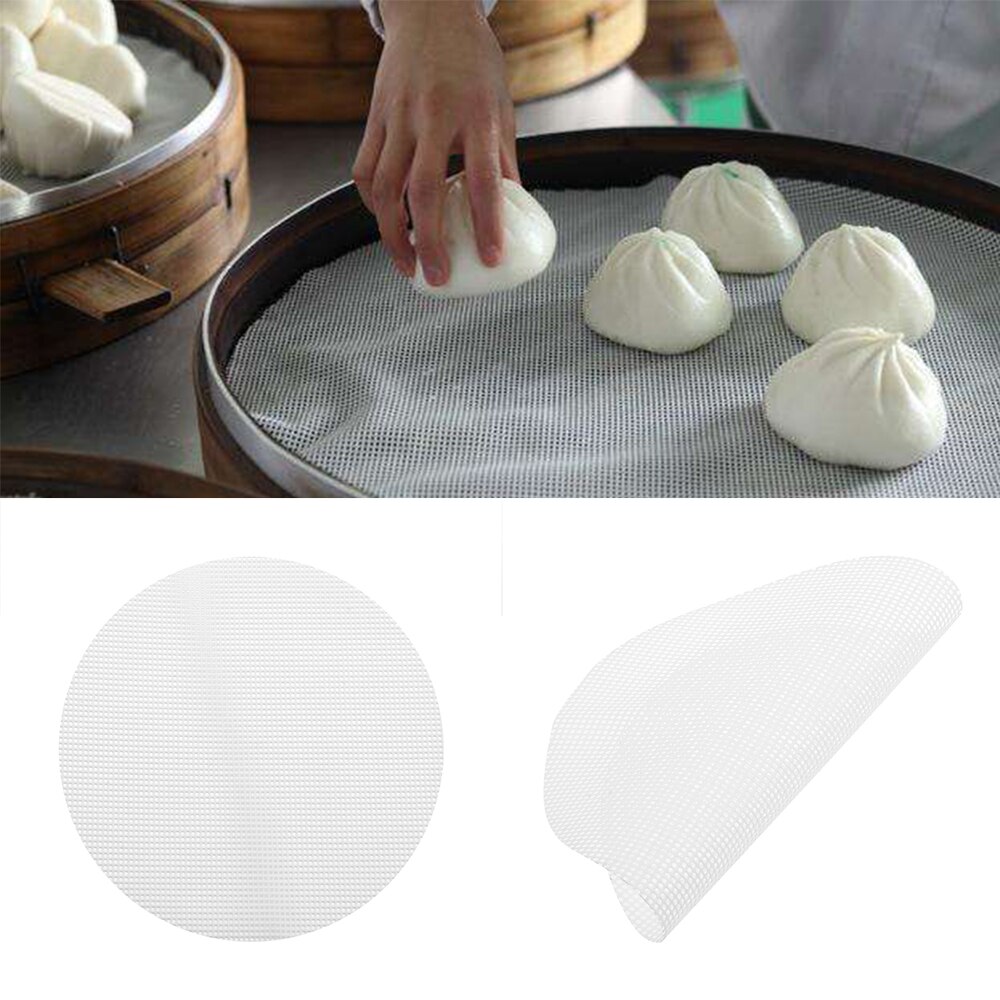 Non-Stick White Silicone Steamer Pad Dim Sum Paper... – Grandado