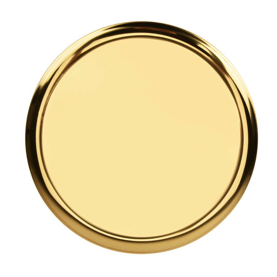 Serveringsbakkeplade bærbar rund rustfri stålplade... – Grandado