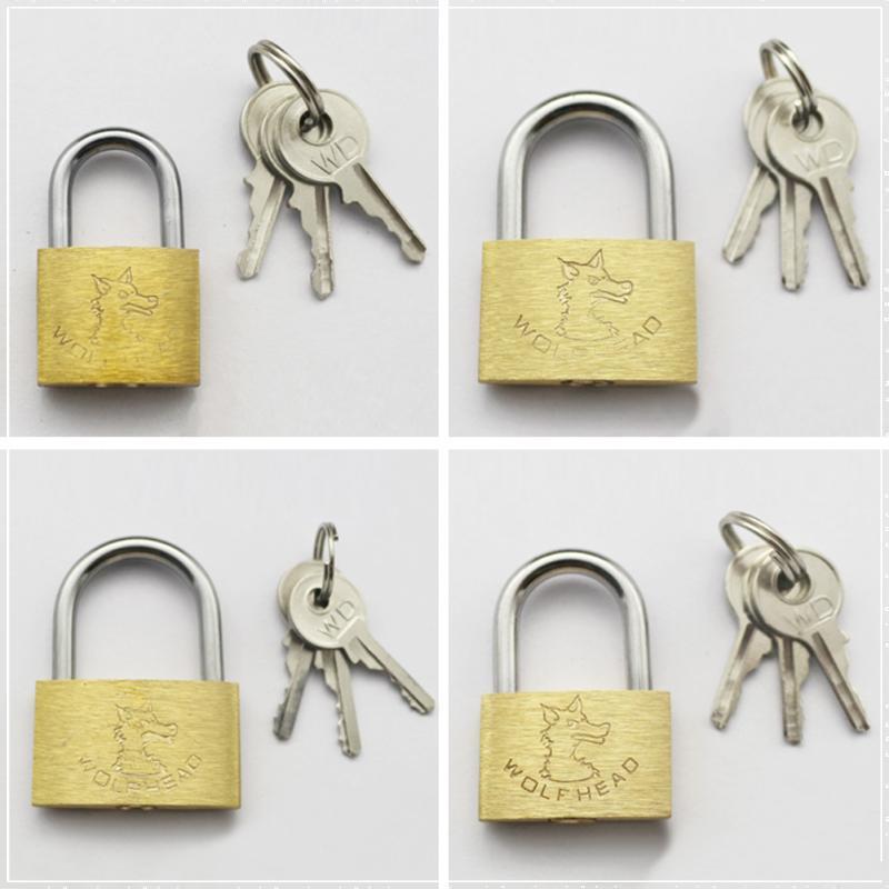 Wolf Head Brass Lock Small Locks Door Locks 20mm 2... – Grandado