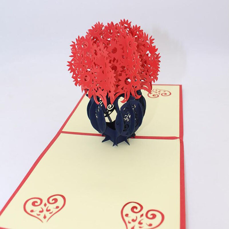 1Pcs Party 3D Up Cards Valentine Lover Happy Birth... – Grandado