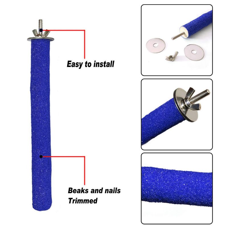 5Pcs Wooden Bird Perches Rough-surfaced Parrot Bir... – Grandado