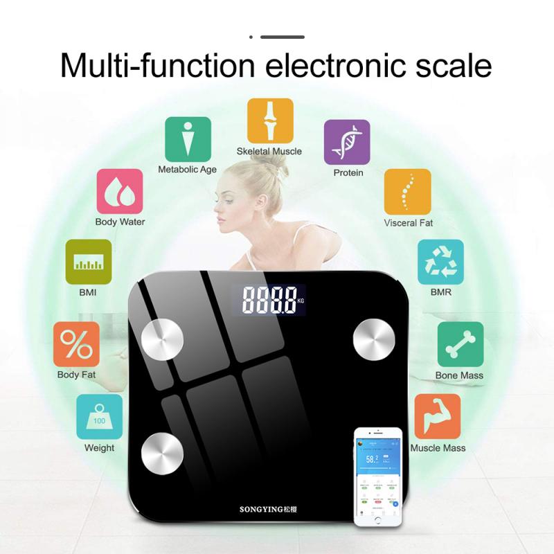 Bluetooth-Scales Intelligent Floor Body Fat Scale ... – Vicedeal