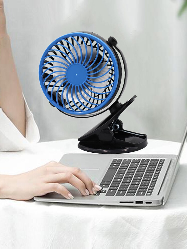USB Mini Car Fan Cooler Clip-on Charging Silent Fa... – Grandado
