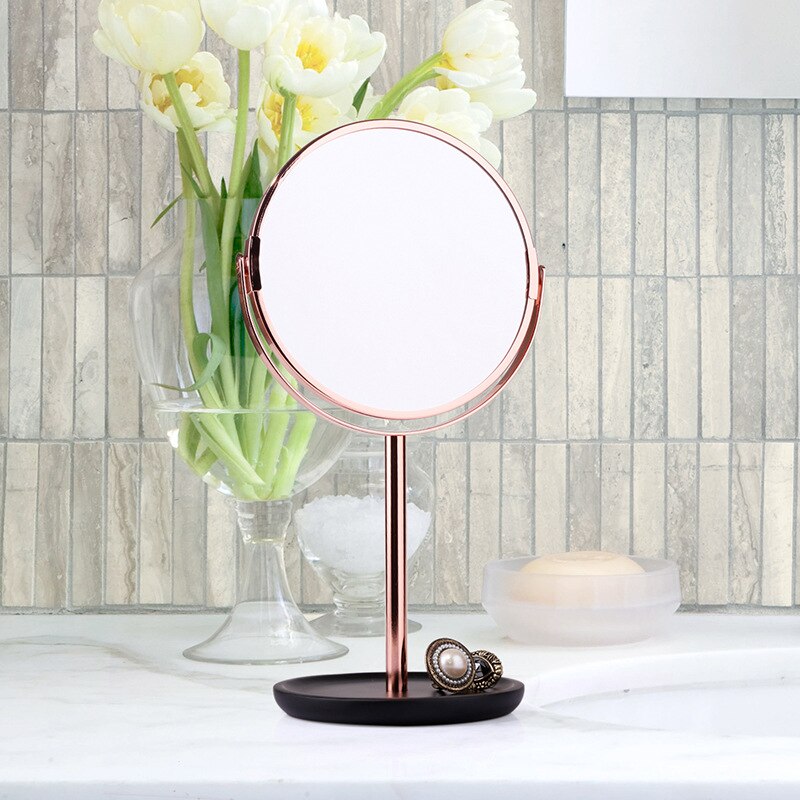 A1 Desktop makeup mirror European mirror double-si... – Vicedeal