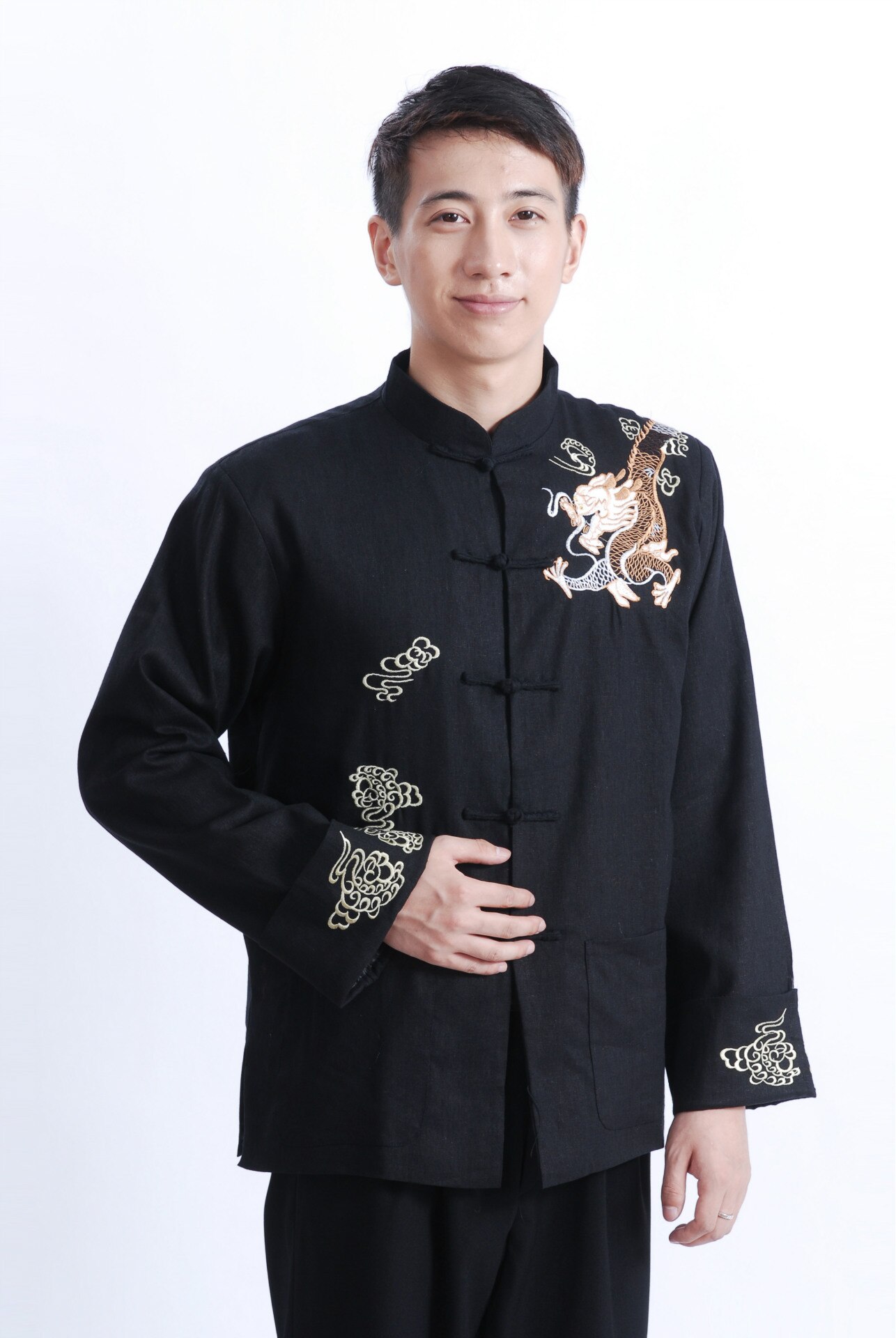 Style traditionnel chinois hommes Tang costume Dra... – Grandado
