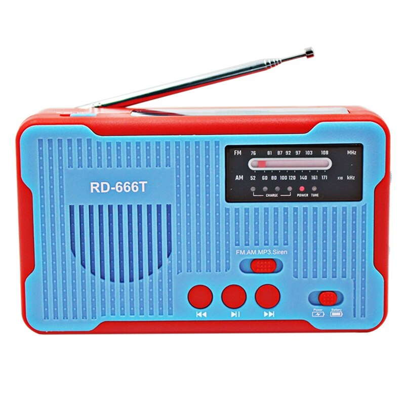 Emergency Radio Hand Crank Radio 2300Mah Solar Am ... – Vicedeal