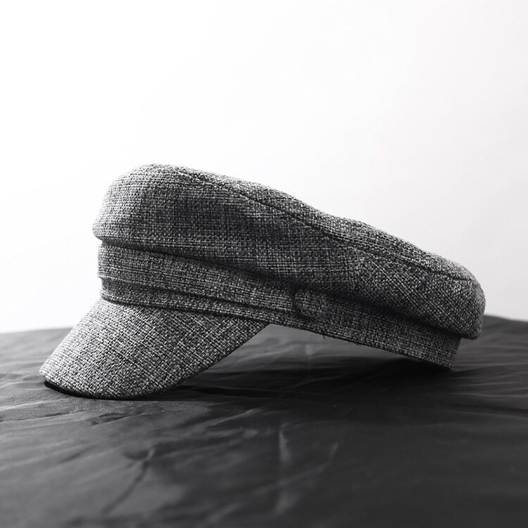 Retro Newsboy Caps Pure Color Octagon Hat Cotton T... – Grandado