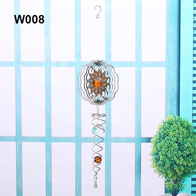 3D Metal Rotate Wind Chime Whirl Moving Rotating H... – Grandado