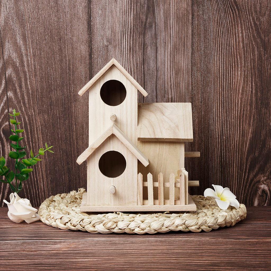 Bird House Breeding Cage Box Wooden Feeding Nest G... – Grandado