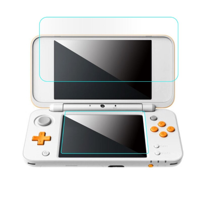 1 set härdat glas lcd-skärmskydd för nintendo 2ds ... – Vicedeal