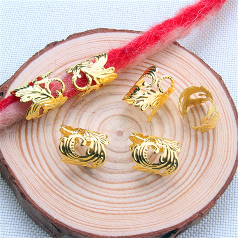 10pcs Gold Silver Hair Braid Rings DIY Dreadlocks ... – Vicedeal