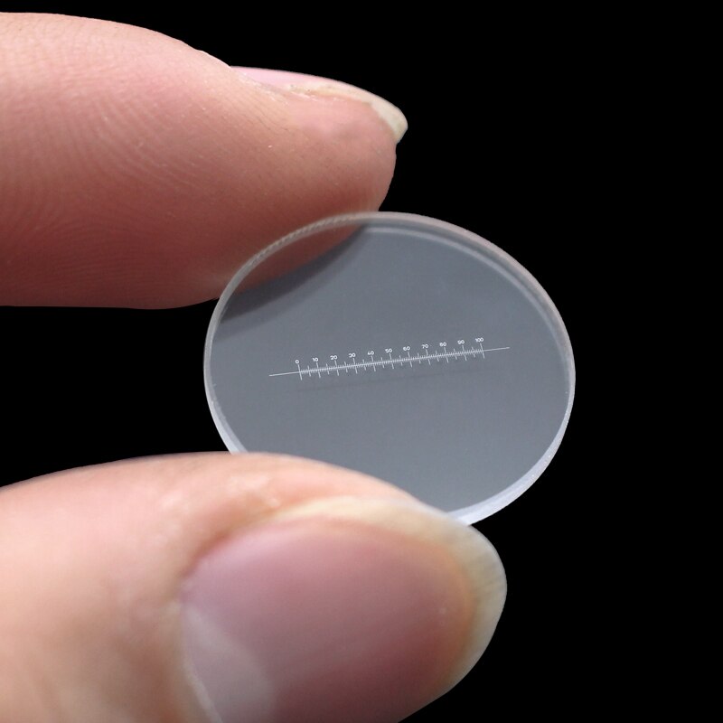 Micrómetro Ocular para microscopio, regla de escala X = 10, DIV 0,1mm ...