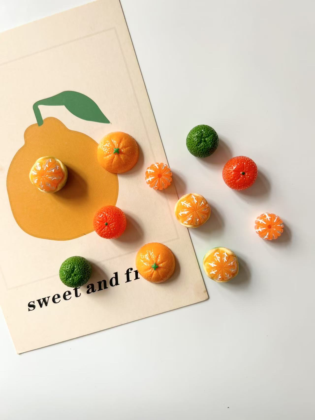 cute orange refrigerator magnet Kindergarten teach... – Grandado
