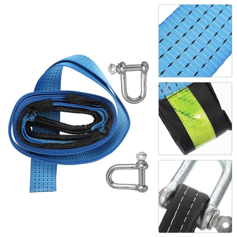 1 Set Car Towing Rope Emergency Rope High Strength... – Vicedeal