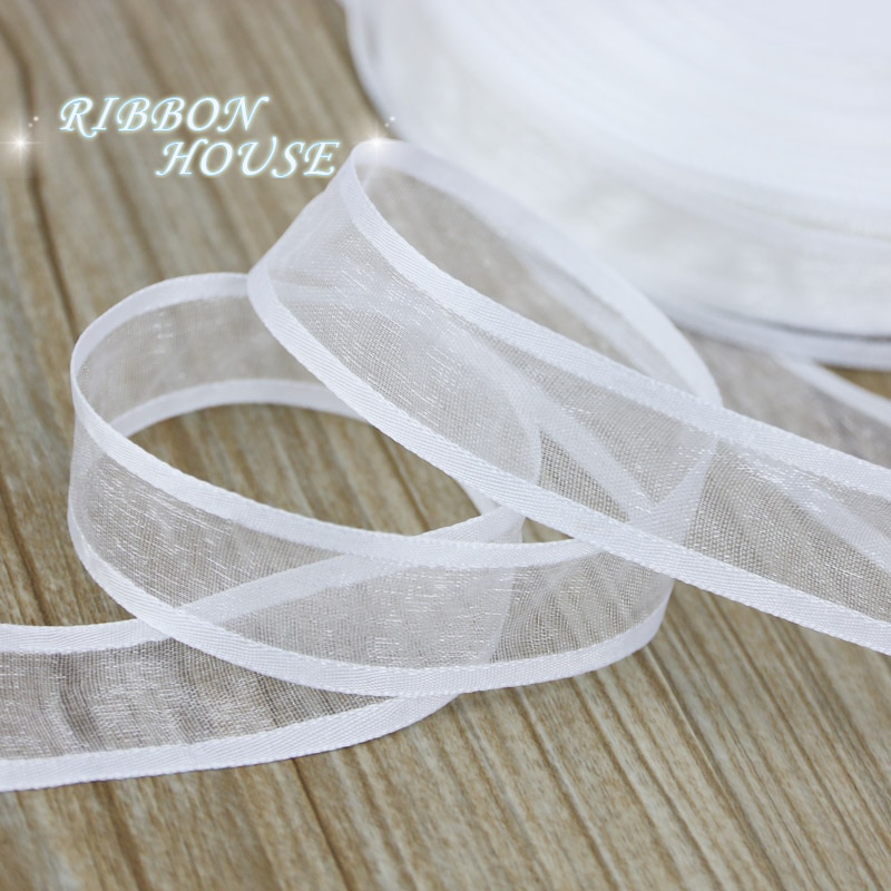 (50 yards/roll) 20mm Organza ribbon Broadside wrap... – Vicedeal
