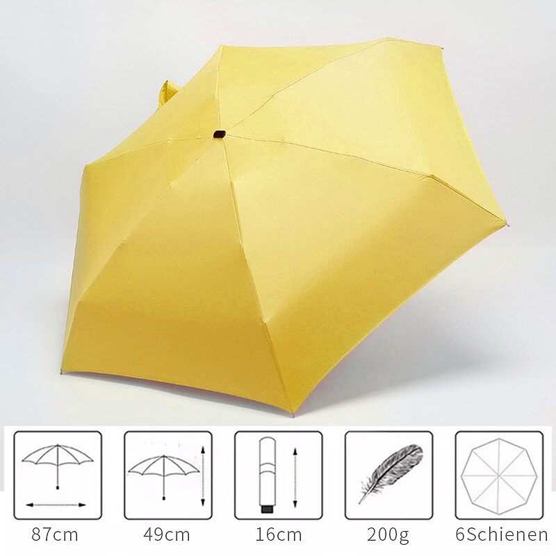 Mini Folding Umbrella Rain Pocket Parasol Girls An... – Vicedeal
