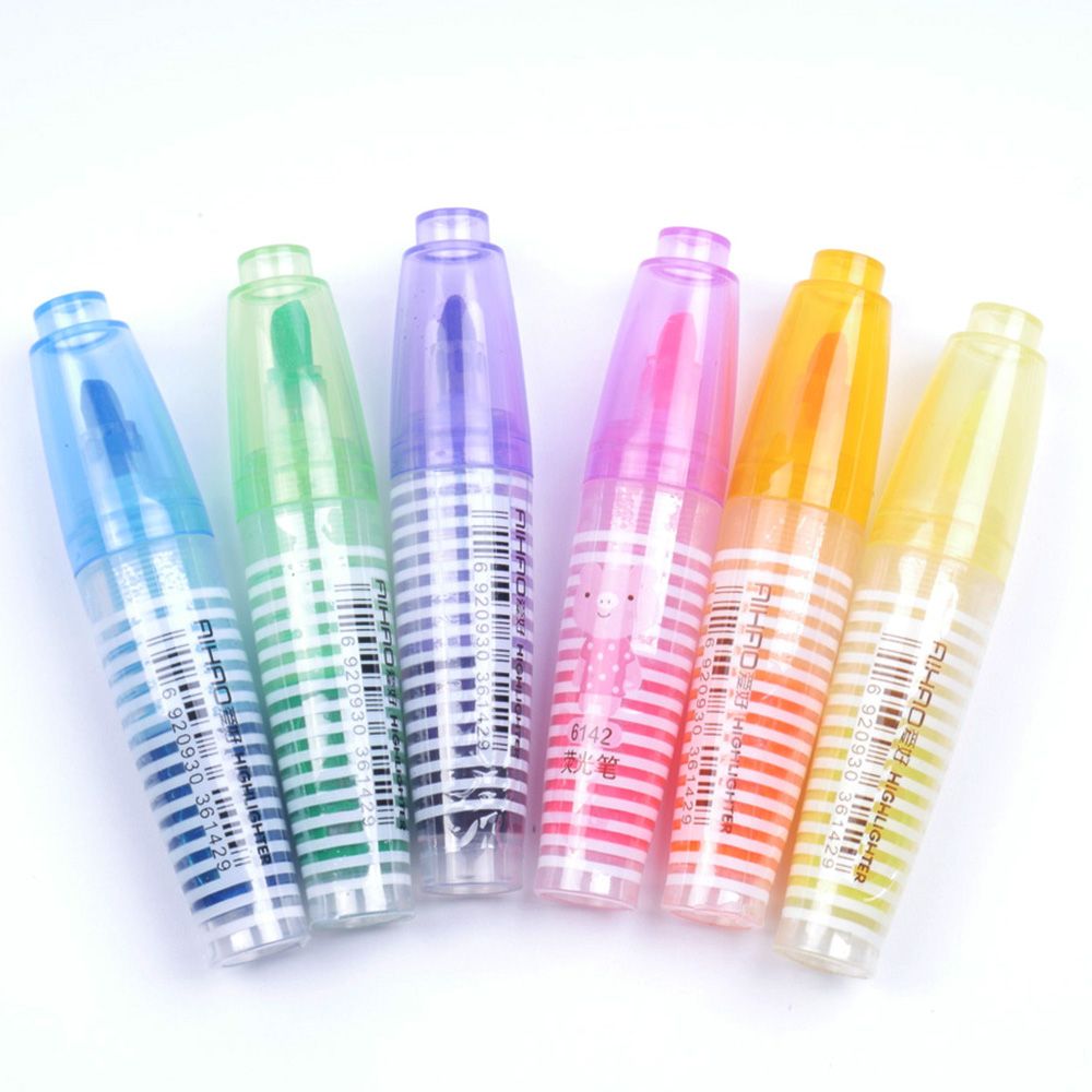 6Pcs/Lot Cute Novelty Mini Highlighter Fluorescent... – Grandado