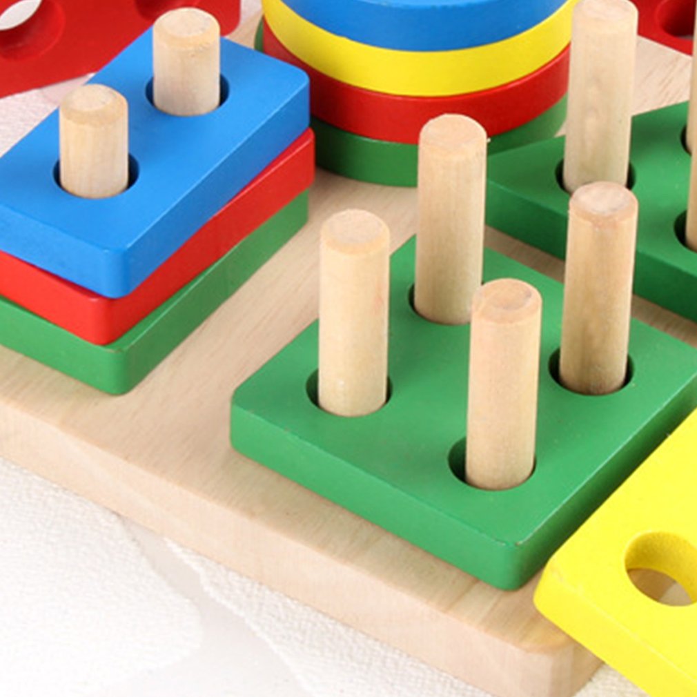 Portable Size Wooden Puzzles Teaching Aids Geometr... – Grandado