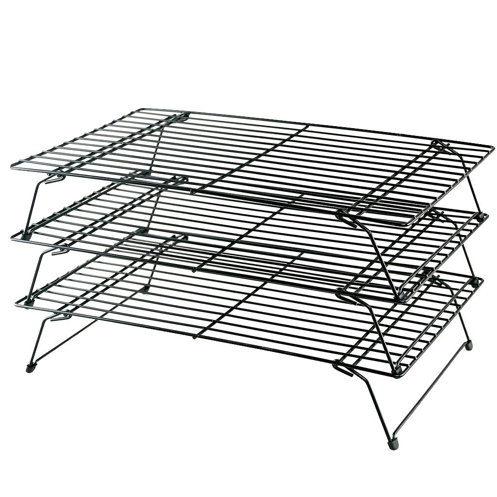 3 Tier Stackable Cooling Baking Cake Biscuit Tray ... – Vicedeal