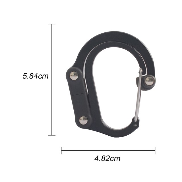 Hybrid Gear Clip Carabiner Rotating Hook Clip Non-... – Grandado