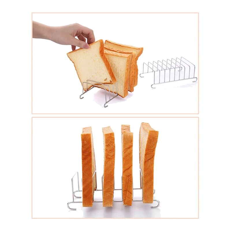 2 Pcs Toast Bread Rack Holder 8 Slice Holes Tool C... – Grandado