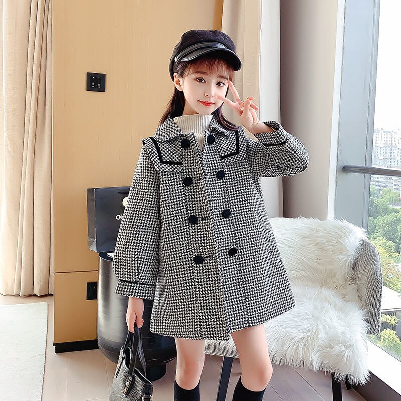 Fancy Wool Blends Coat For Teenage Girls Double br... – Grandado