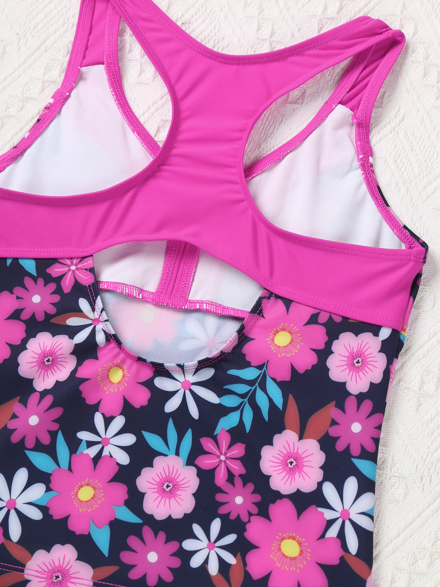 Kids Girls Swimming Suit 2Pcs Swimsuit Sleeveless ... – Grandado