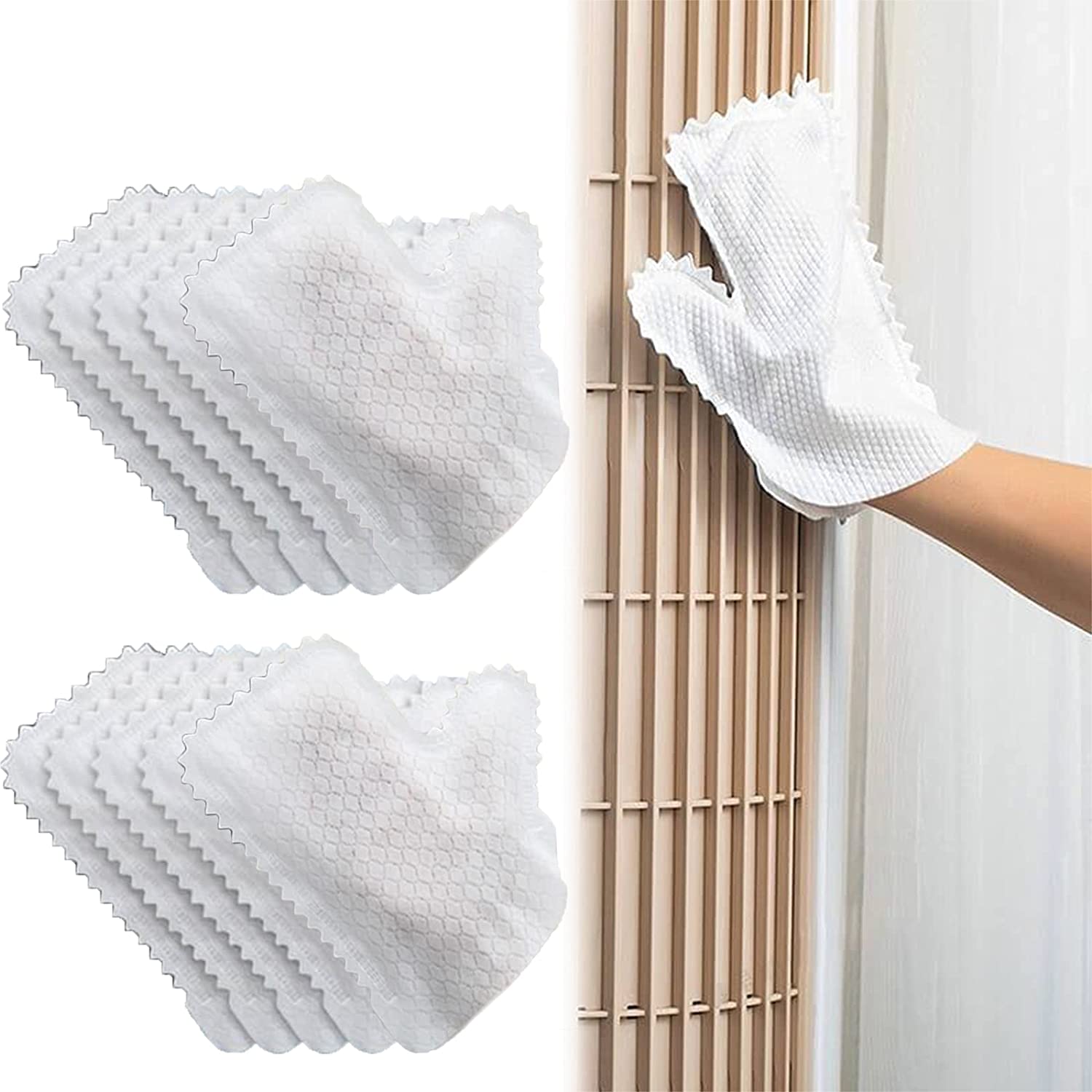 Microfiber Dusting Cloths Dust Wipe Dual-Sided Fea... – Grandado
