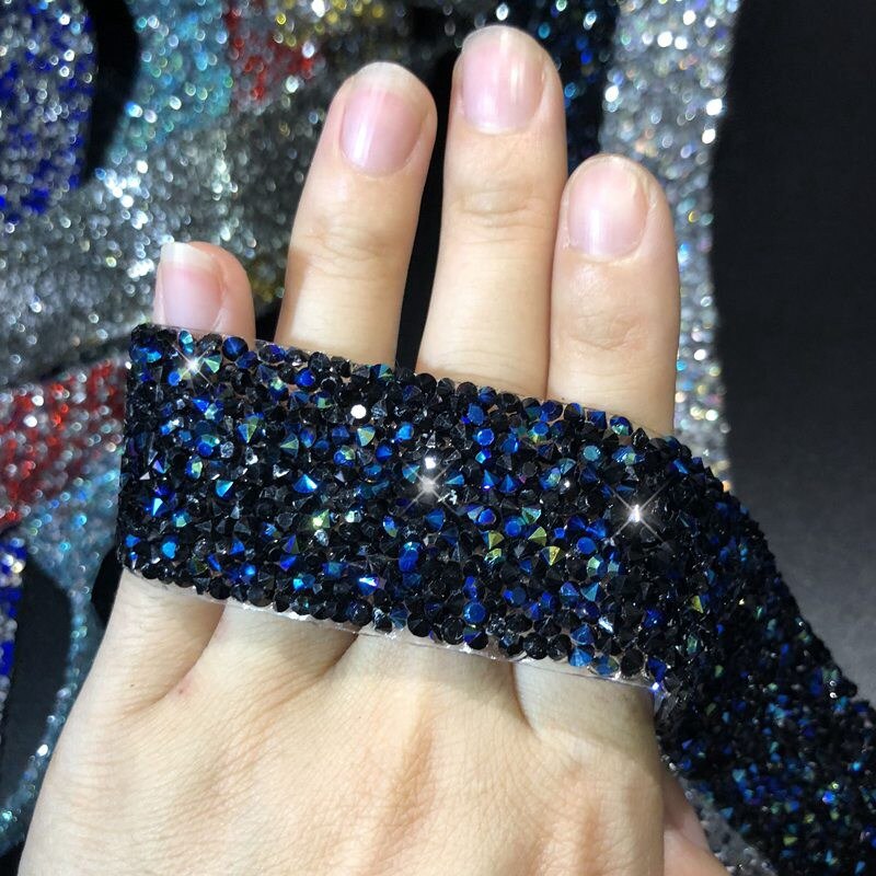 20 x 3cm selvklæbende rhinestone tape applikator r... – Grandado