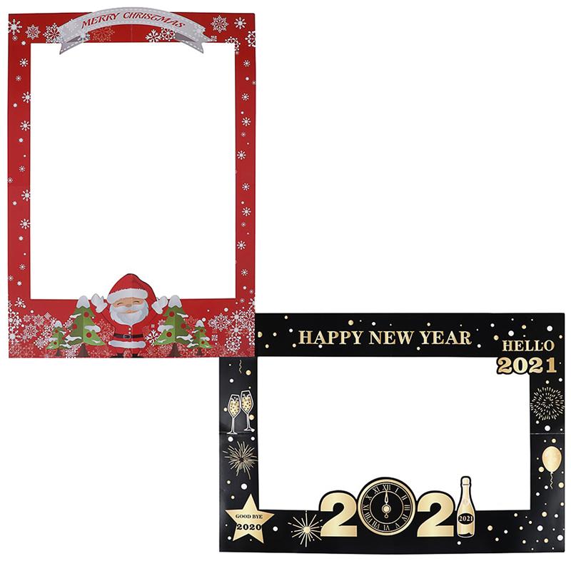 1 Set 2pcs Merry Christmas Year Photo Frames Photo... – Grandado